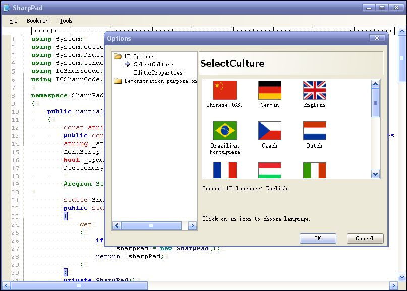 SharpDevelop 3 Internationalization TextEditor 