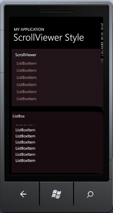 Window Phone7中自定义listbox或scrollviewer滚动条样式修改listbox Scrollbar样式 Csdn博客