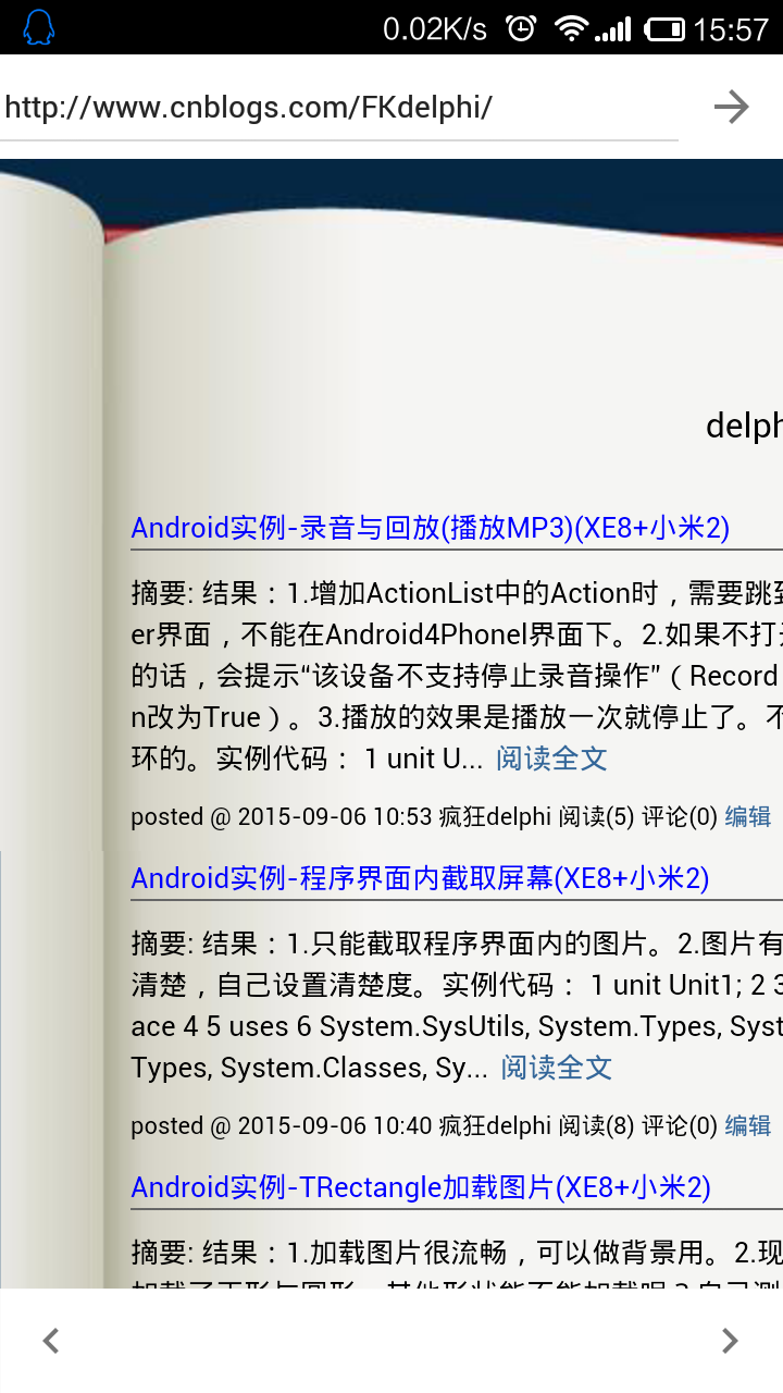 Android实例-利用WebBrowser实现浏览器(XE8+小米2) - 疯狂delphi - 博客园