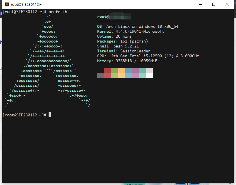 Windows10/11 wsl2 安装 ArchLinux 子系统 - RioTian - 博客园