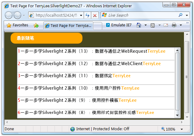  Silverlight 2 16 JSON weixin 34186931 CSDN 