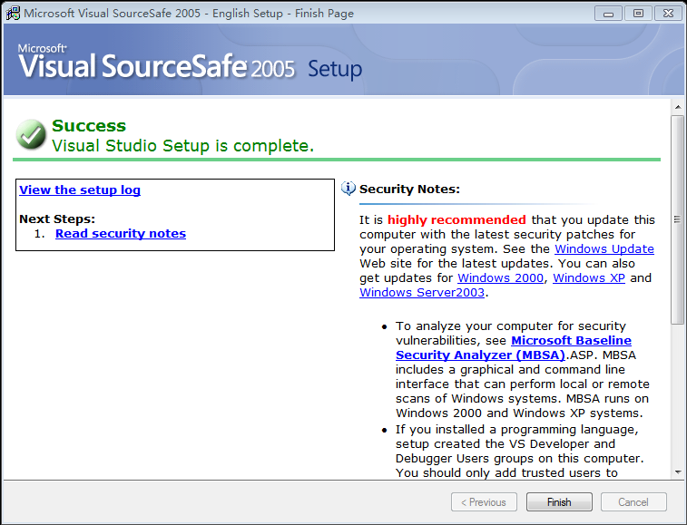 安装Visual Source Safe 2005 - 初学者系列 - 学习者系列文章 - Lzhdim's Fashion - 博客园