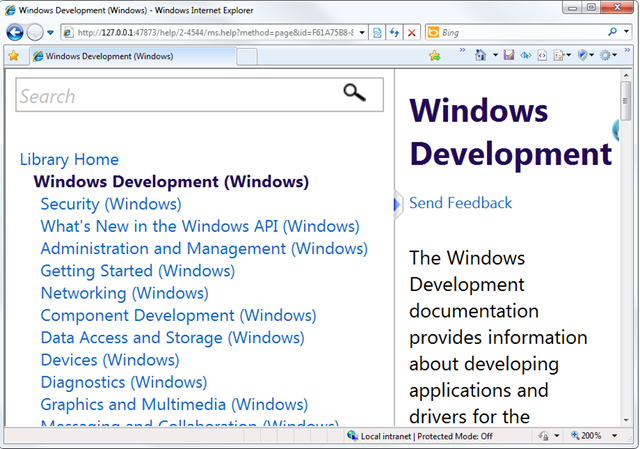 How to: Collapse the Navigation Panel of Microsoft Help Viewer - {Prism ...