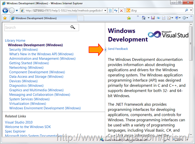 How to: Collapse the Navigation Panel of Microsoft Help Viewer - {Prism ...